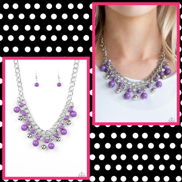 paparazzi | Jewelry | 2 Paparazzi The Bride To Bead Purple Necklace ...